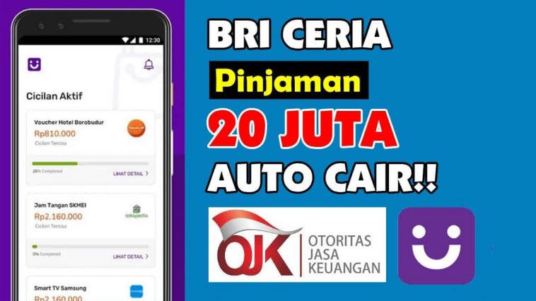 BISA PINJAM 20 JUTA! Pakai Aplikasi Pinjaman Online Bank BRI “Ceria” Ini